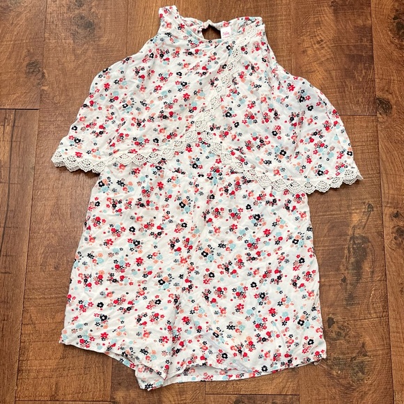 Justice | Bottoms | Justice Girls One Piece Romper Sz 2 White With ...